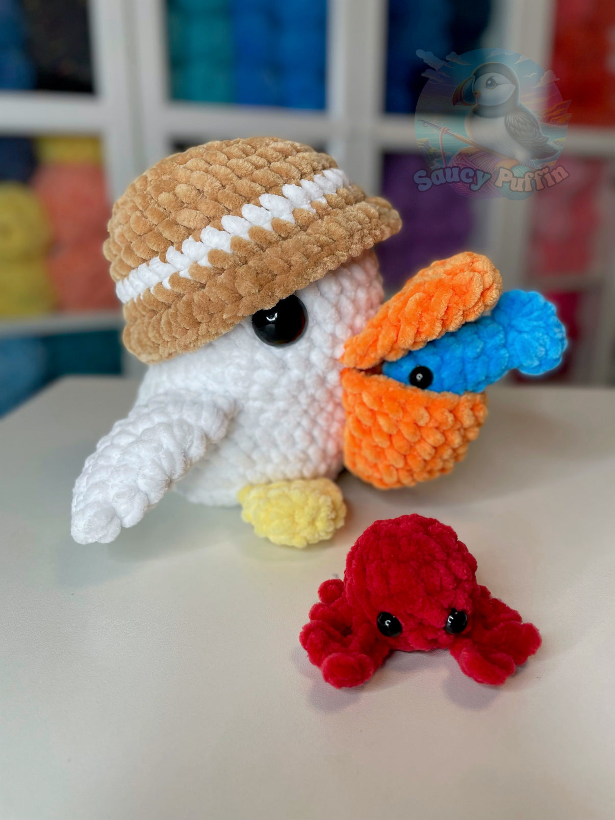 No Sew Paddy the Pelican + Friends Crochet Pattern – Saucy Puffin Crafts