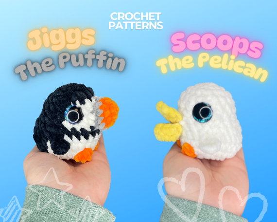 No Sew Baby Pelican & Low Sew Baby Puffin Crochet Patterns – Saucy ...
