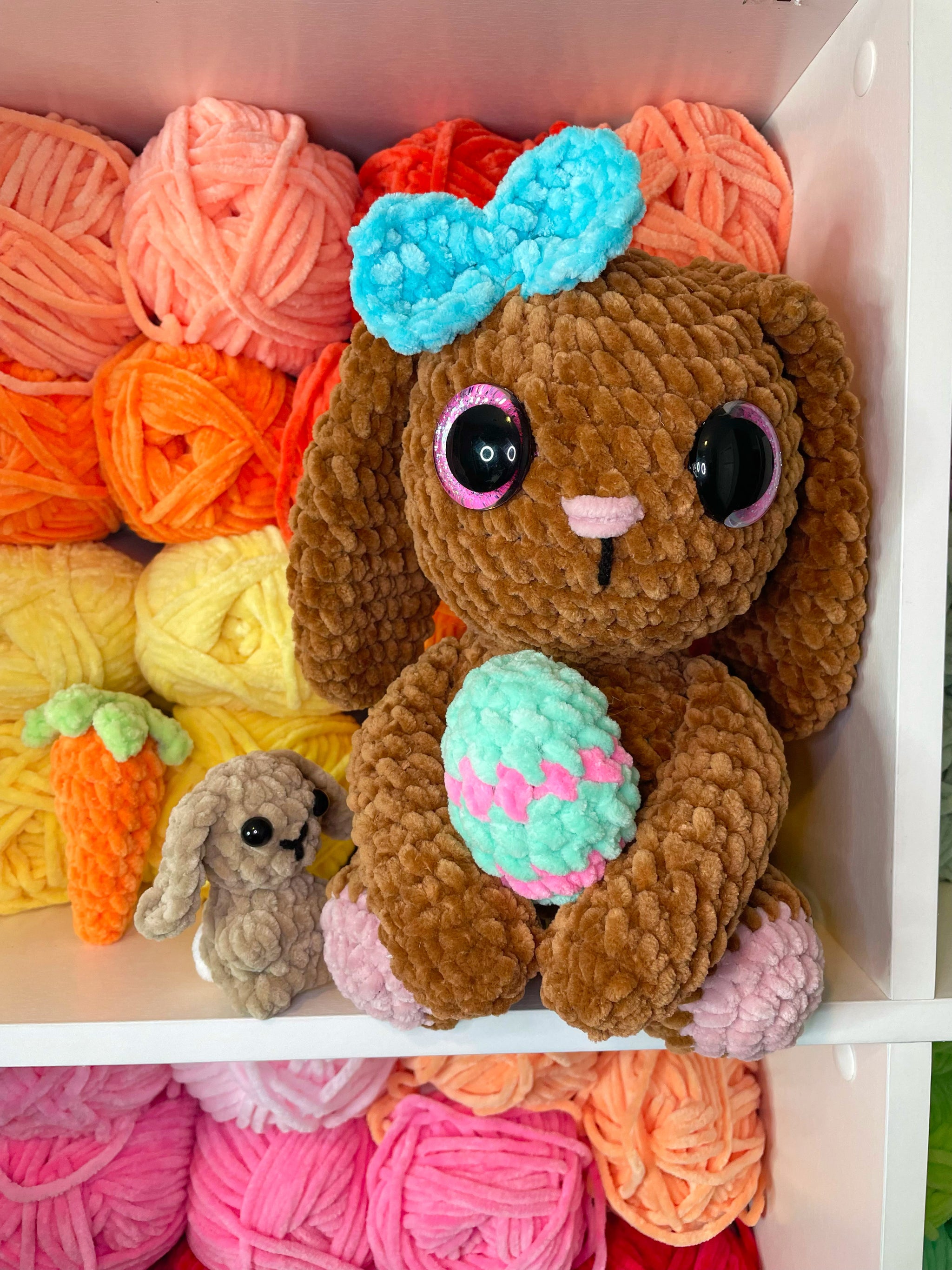 Mama Bunny + Easter Minis Crochet Pattern – Saucy Puffin Crafts